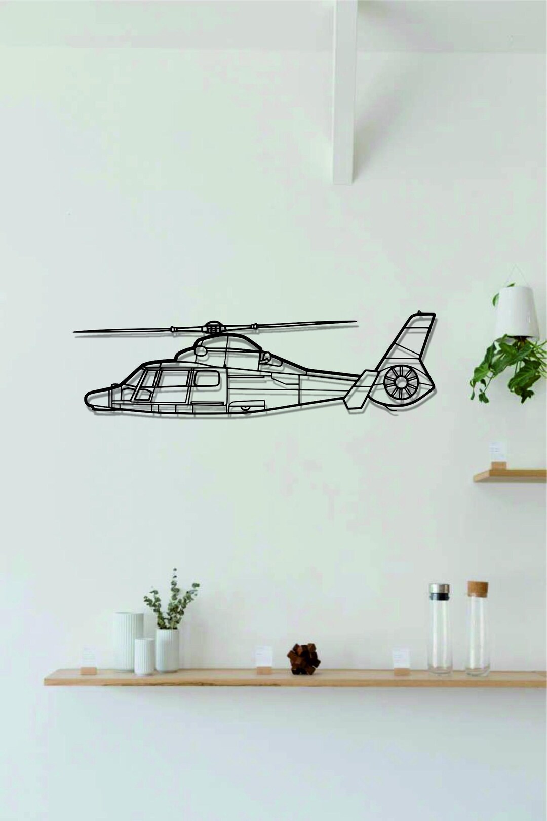 Dauphin AS365N3+ Helicopter Metal Wall Art | Airplanes Art | Aircraft ...