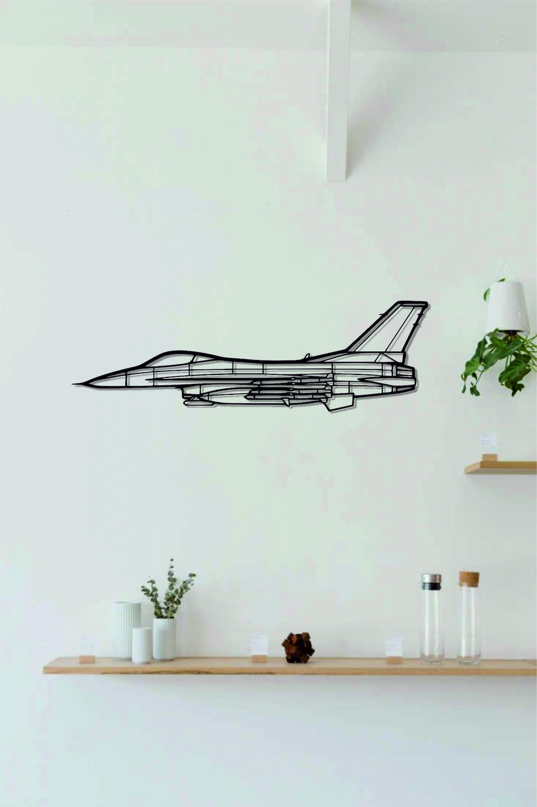 F-16C Missiles Aircraft Metal Wall Art | Airplanes Art | Metal Wall Art ...