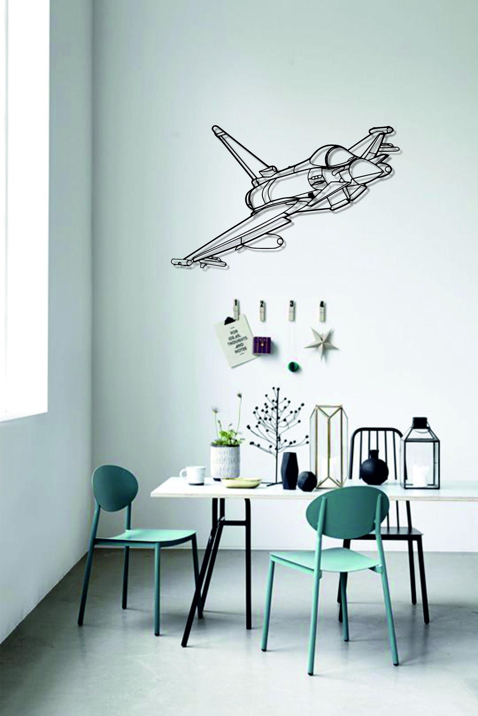 Eurofighter Typhoon Aircraft Metal Wall Art | Airplanes Art | Aircraft ...