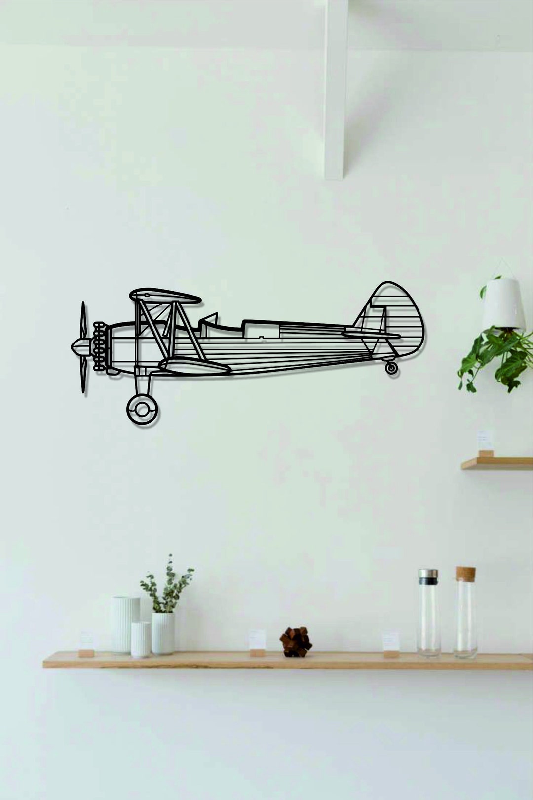 Stearman 75 Metal Wall Art | Airplanes Art | Aircraft Metal Wall Art L ...