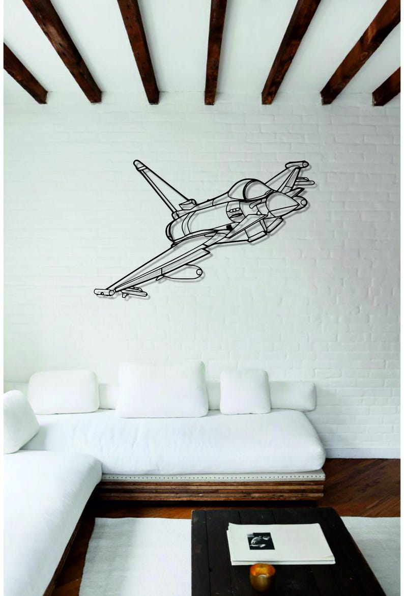 Eurofighter Typhoon Aircraft Metal Wall Art | Airplanes Art | Aircraft ...