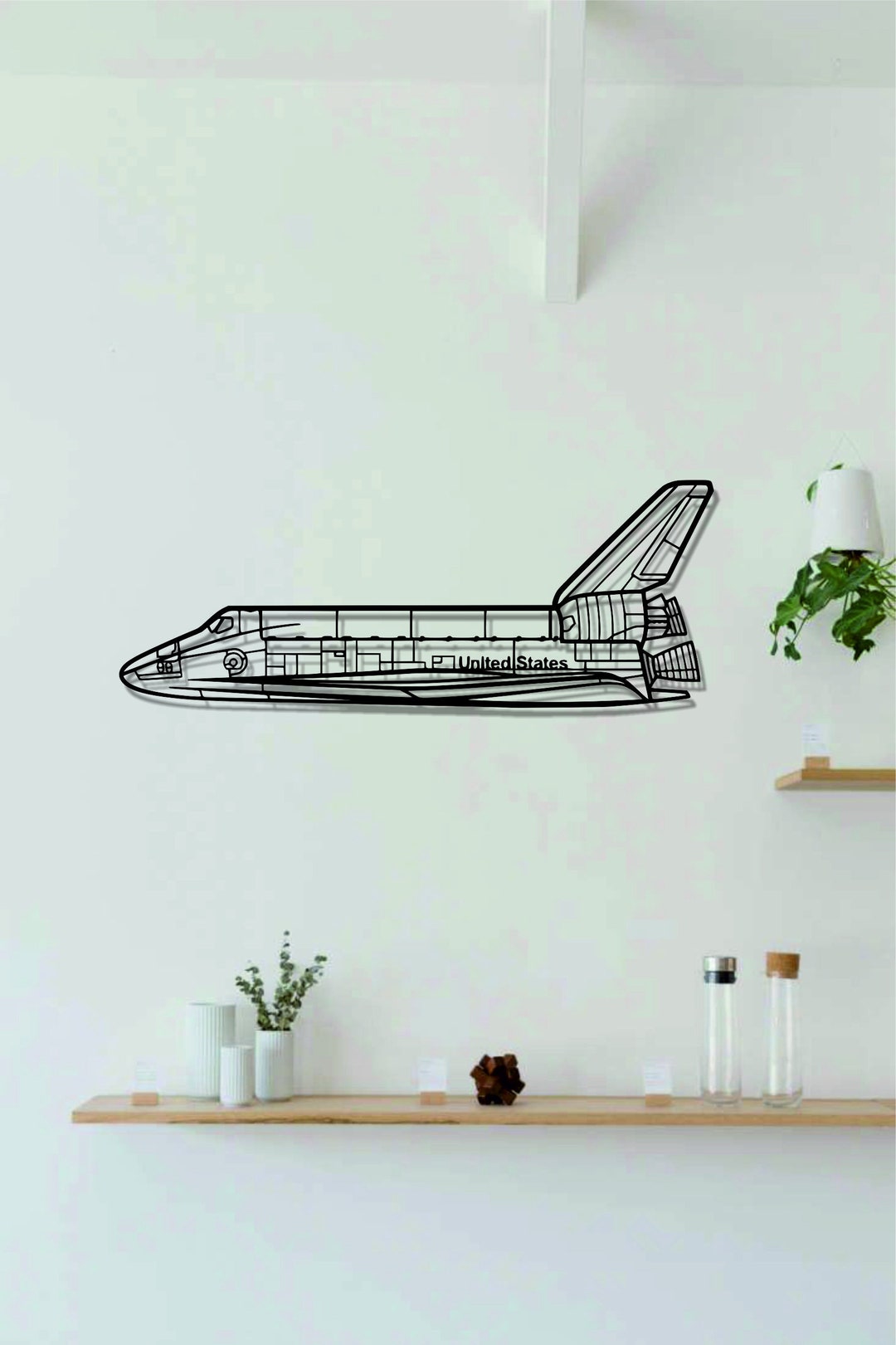 Space Shuttle Aircraft Metal Wall Art | Airplanes Art | Metal Wall Art ...