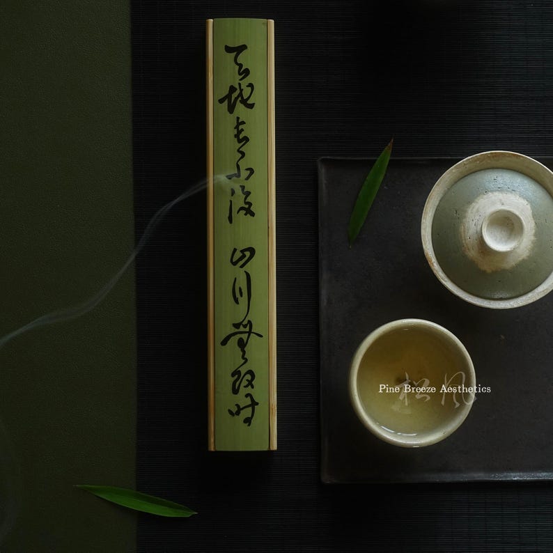Zen Incense Holder Box, Original Font Hollowed Bamboo Incense Holder ...