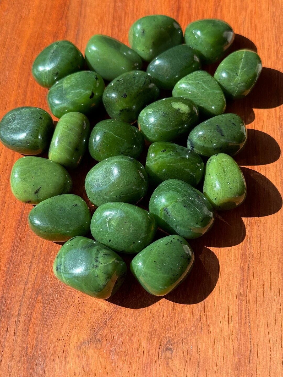 Nephrite Jade Tumbled Stone(0.8"- 1") - Nephrite Jade - Healing Crystal ...