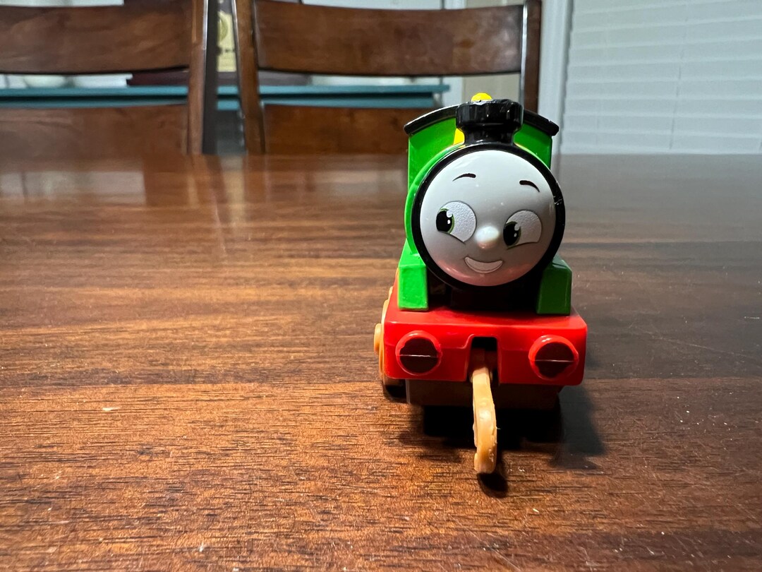 Thomas & Friends Percy Push Along Train Metal Mattel Green 2020 B - Etsy