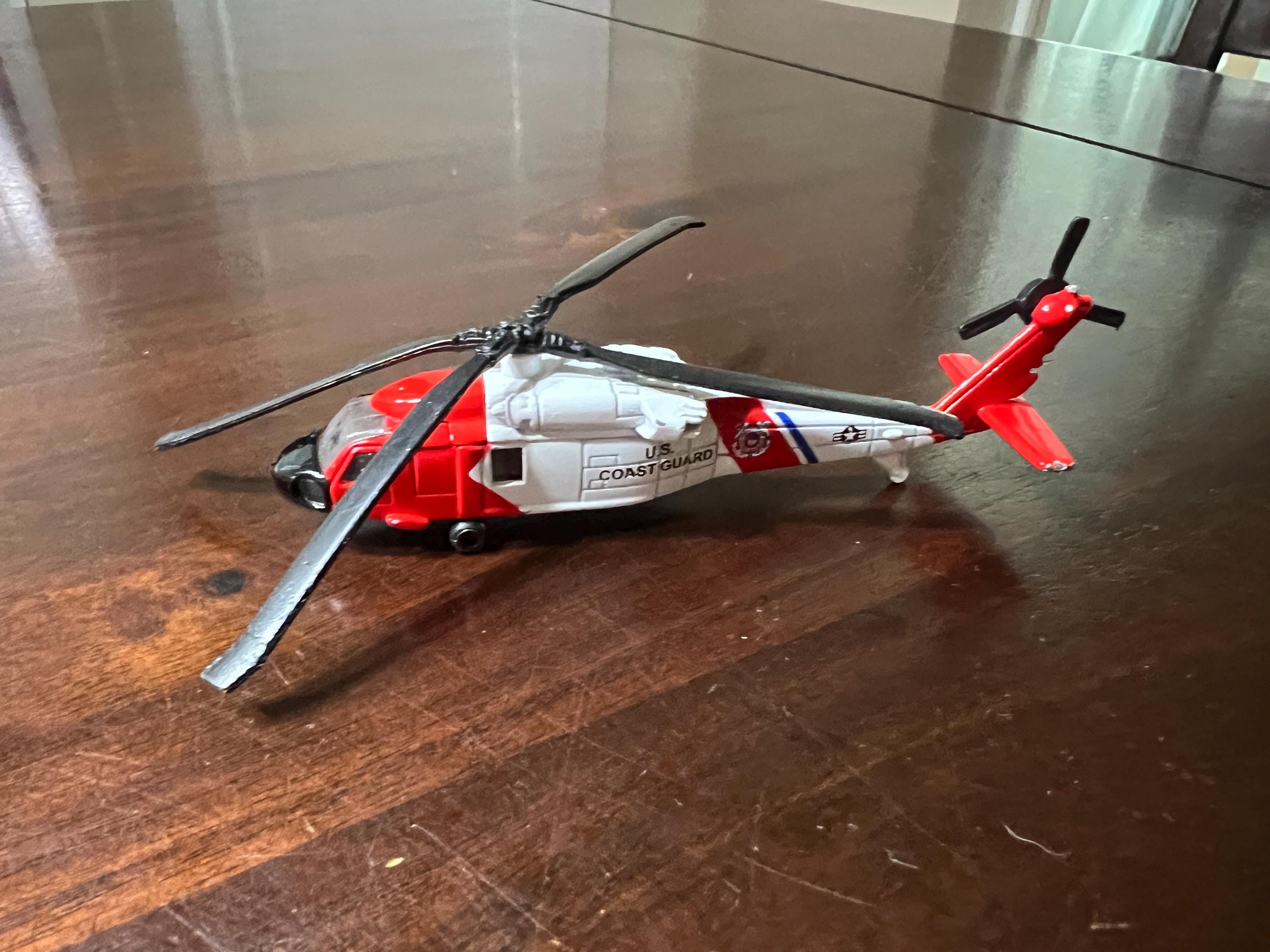 Sikorsky HH-60J Jayhawk Coast Guard Helicopter Diecast Replica by ...