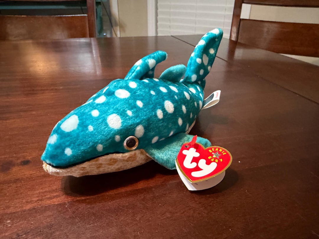 2000 Ty Beanie Baby Poseidon the Whale Shark - Etsy