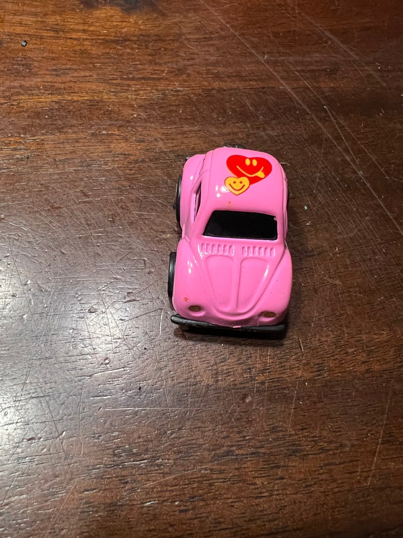Vintage VW Bug Heart Emoji Pull Back Racer - Etsy