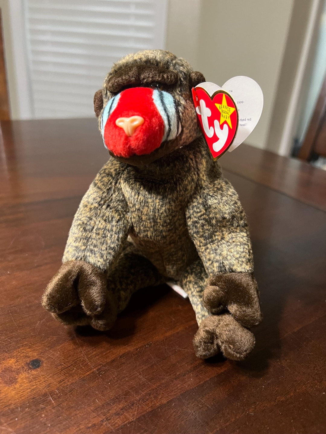 Ty Beanie Baby Cheeks Baboon 1999 - Etsy