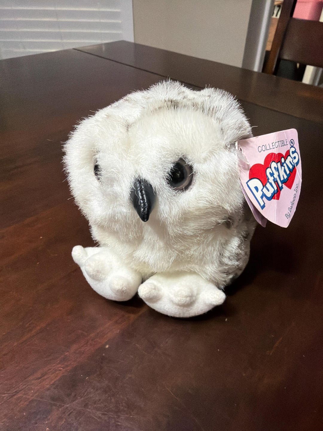 1994 MJC - Swibco Puffkins - Owen the Owl 4" Plush Style 6726 With TAG ...