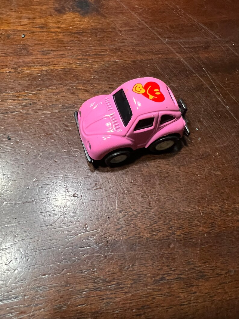 Vintage VW Bug Heart Emoji Pull Back Racer - Etsy