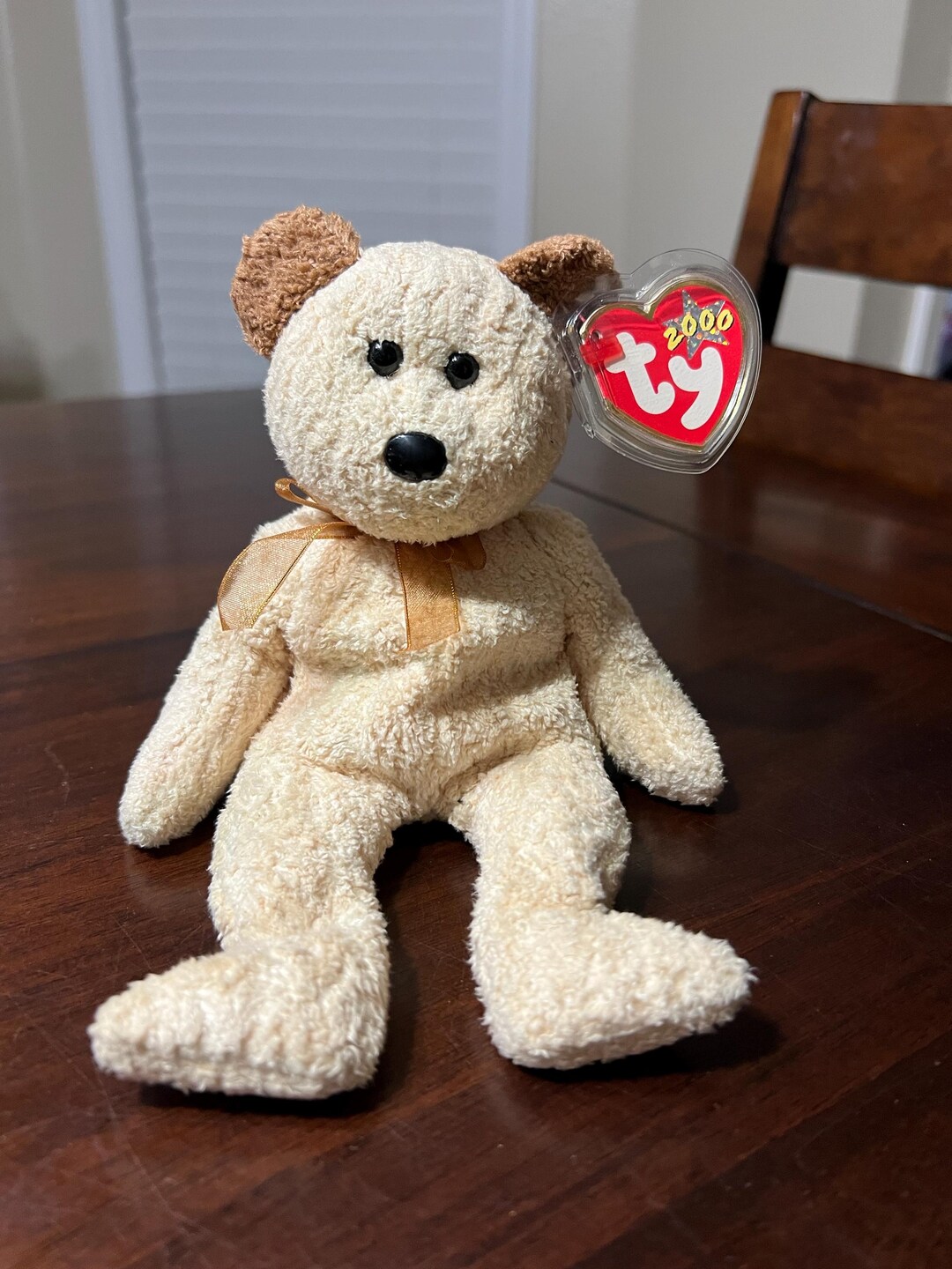 2000 Ty Beanie Baby Huggy the Teddy Bear Valentine's Day - Etsy