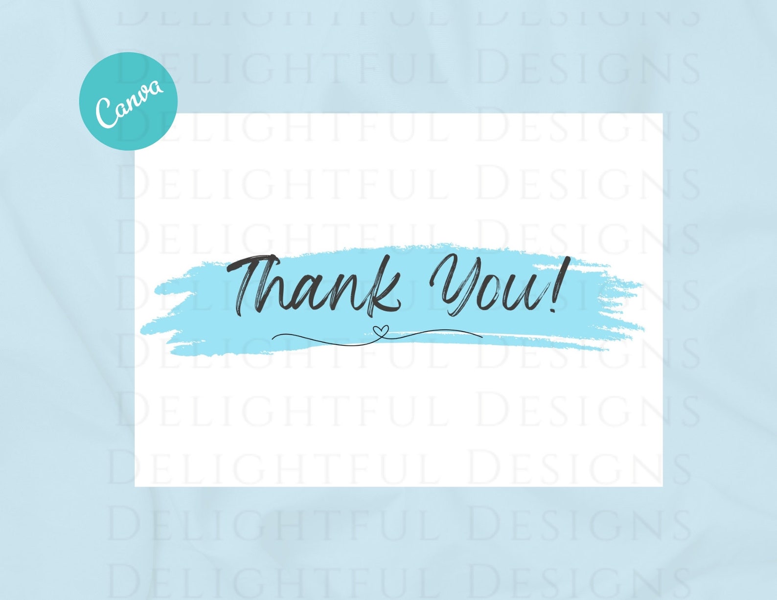 Business Thank You Insert Card Template | Editable in CANVA| Modern ...