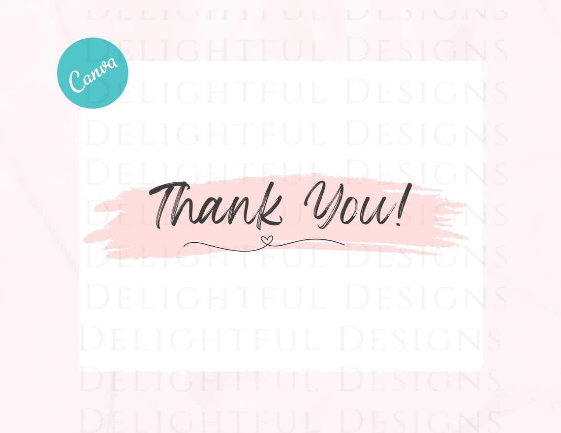 Business Thank You Insert Card Template | Editable in CANVA| Modern ...
