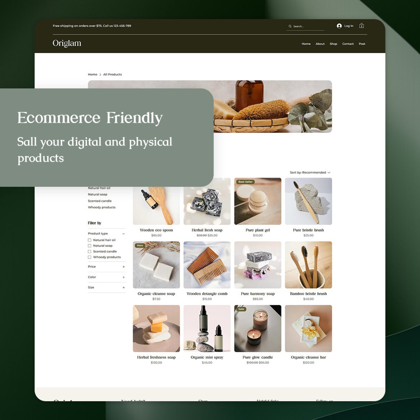 Wix E-commerce Website Template | Wix Website Design | Cosmetics Shop ...