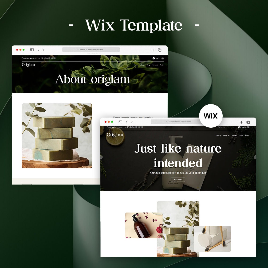 Wix E-commerce Website Template | Wix Website Design | Cosmetics Shop | Wix Template | Organic ...