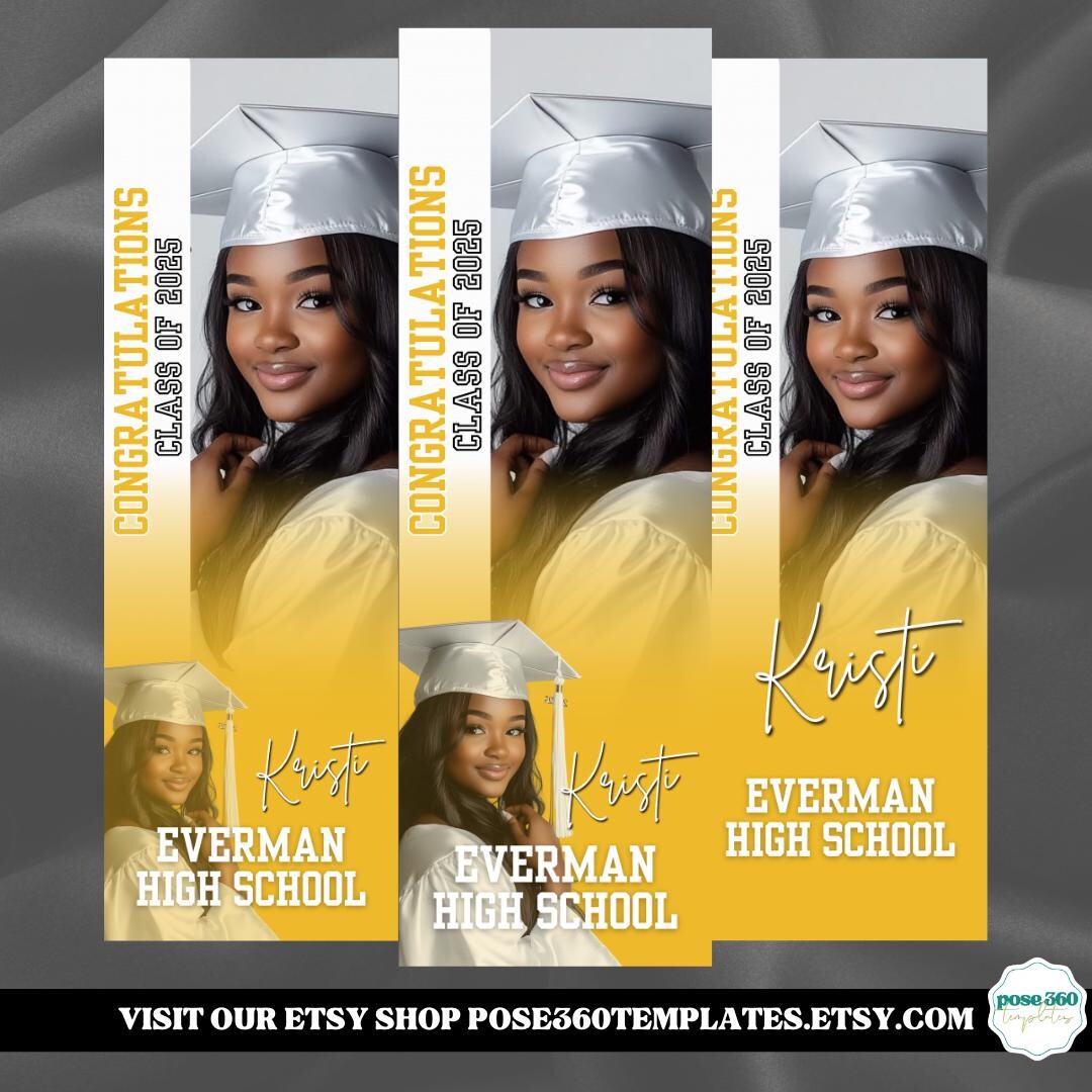 Personalized Graduation Banner Template: 2x6 Ft, Editable Canva Design ...