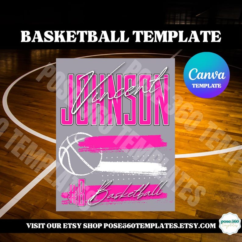 Basketball Shirt Design Canva Template | Customizable DTF, DTG ...