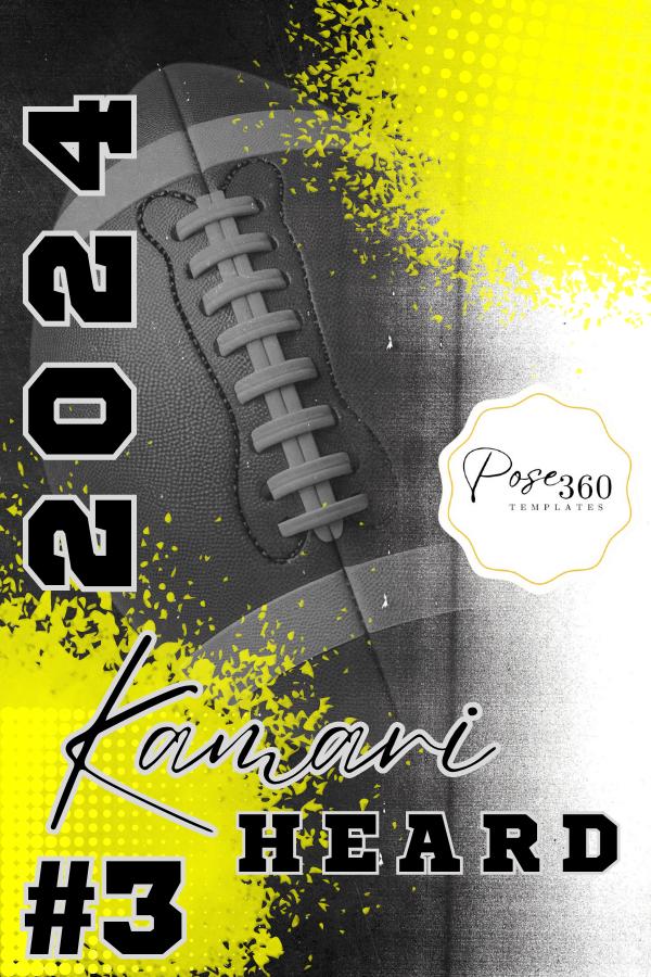 Customizable 2x3in Football Sports Banner Template | Personalized ...