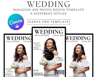 Classic Magazine 4x6 Photo Booth Template 6x4 Photo Booth Template ...