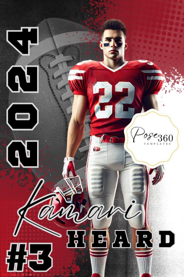 Customizable 2x3in Football Sports Banner Template | Personalized ...