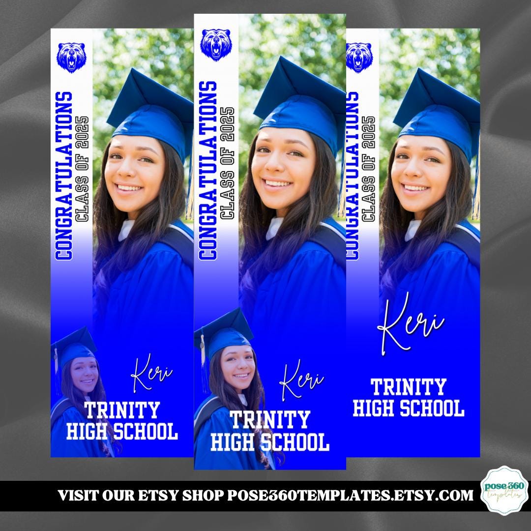 Graduation Banner Template 2x6ft Graduation Banner for Graduation ...