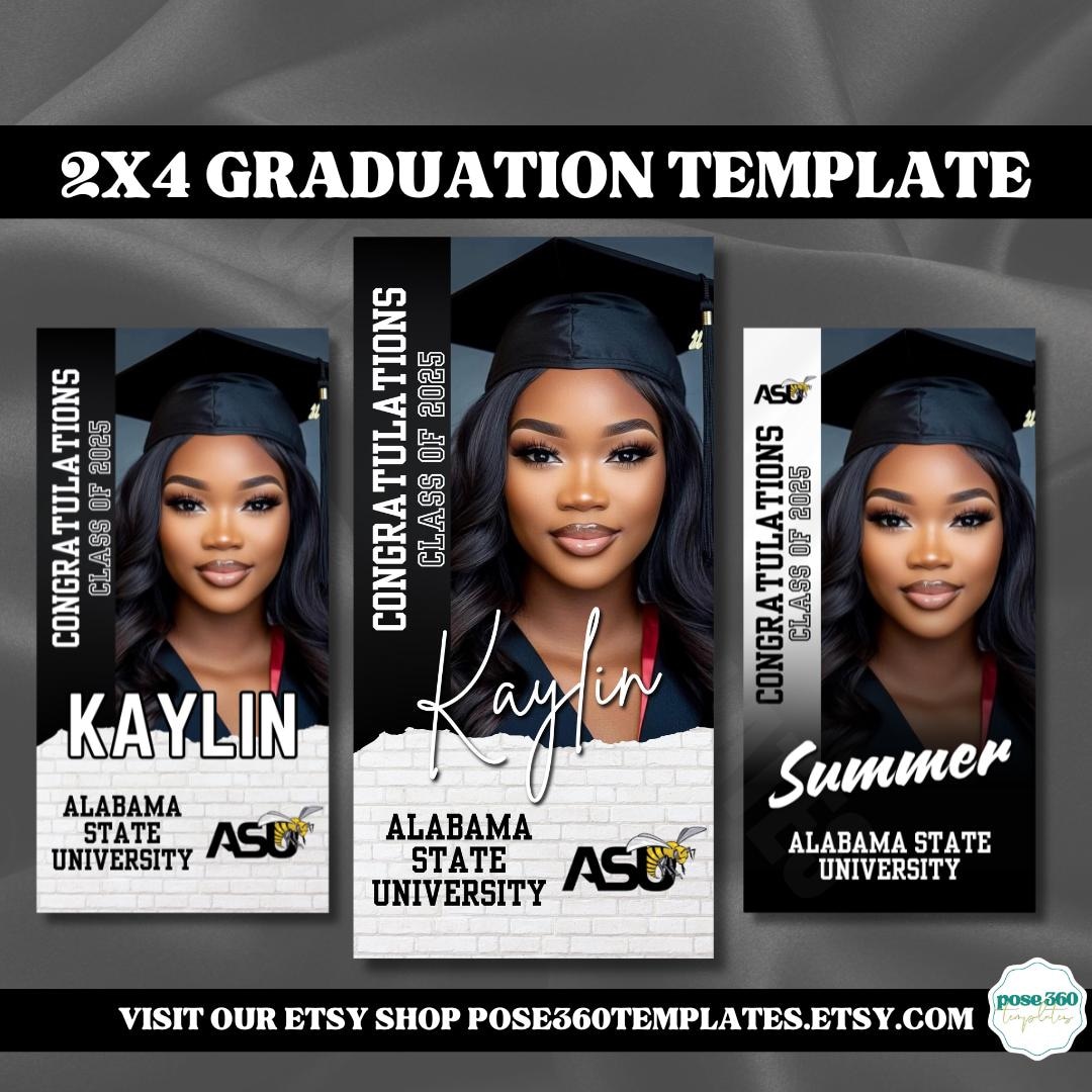 Graduation Banner Template 2x4ft: Editable Canva Design (printable) - Etsy