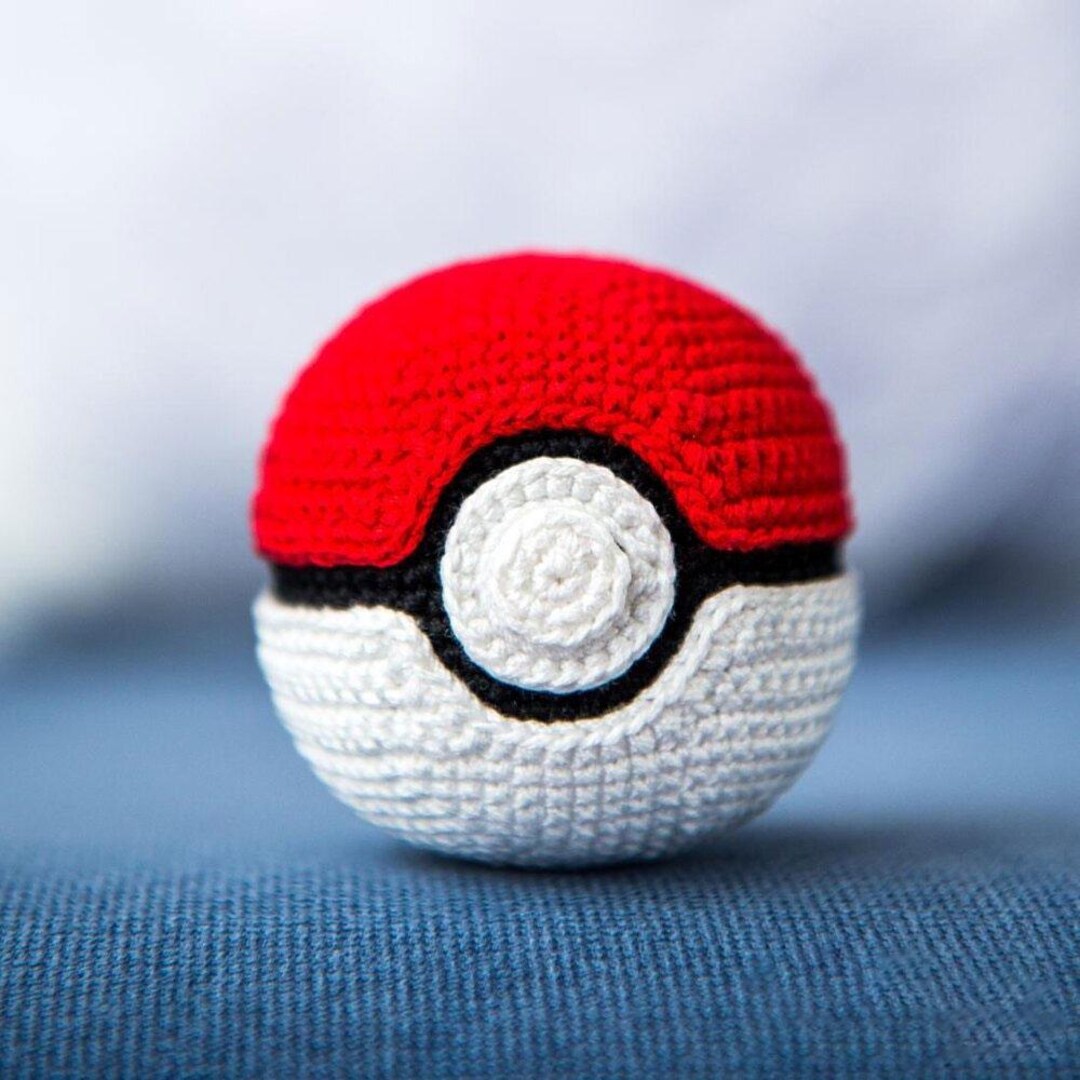 Crochet Poké Ball PNG Pattern - Step-by-step Digital Guide for ...
