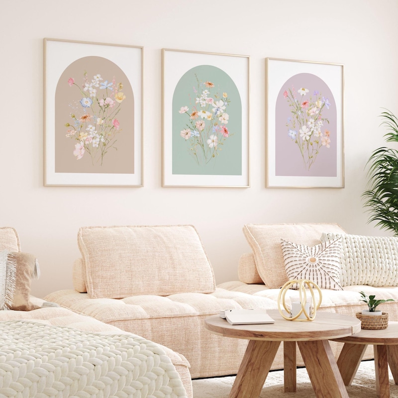 Boho Botanical Art - Etsy