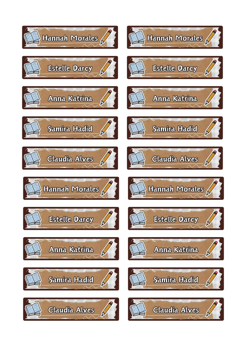 78 Templates/stickers for Notebooks, Labels, Name Tags - Etsy