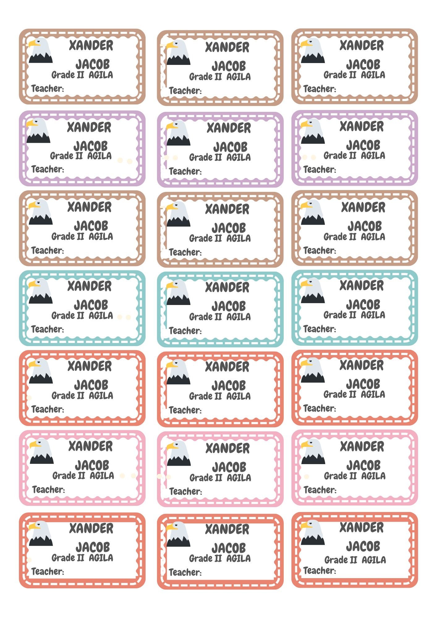 78 Templates/stickers for Notebooks, Labels, Name Tags - Etsy