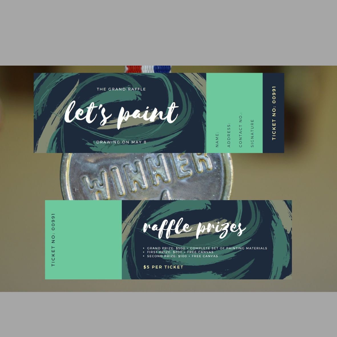 26 Raffle Ticket Templates - Etsy