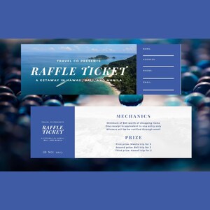 26 Raffle Ticket Templates - Etsy