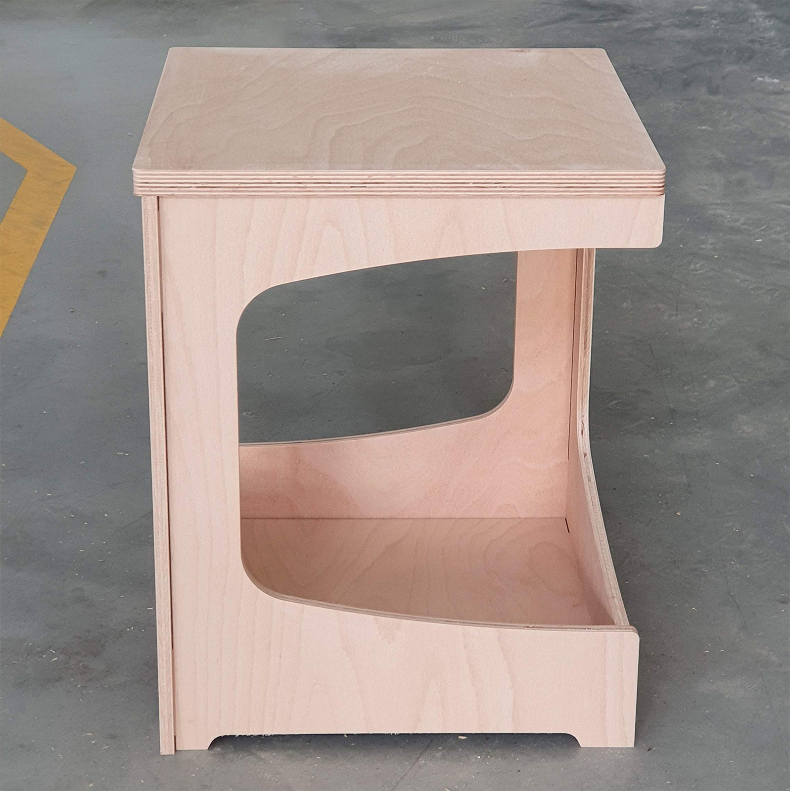 Stool and Coffee Table With Storage Space Vector Files Side Table Box ...