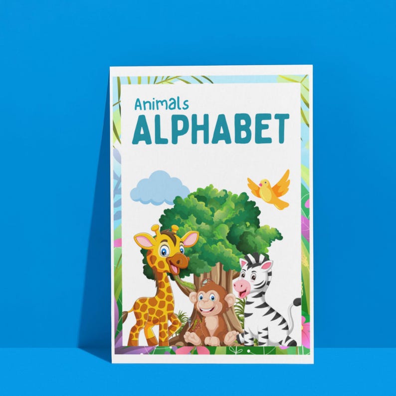 Animal Alphabet Flashcard Printable Animals Alphabet Cards for ...