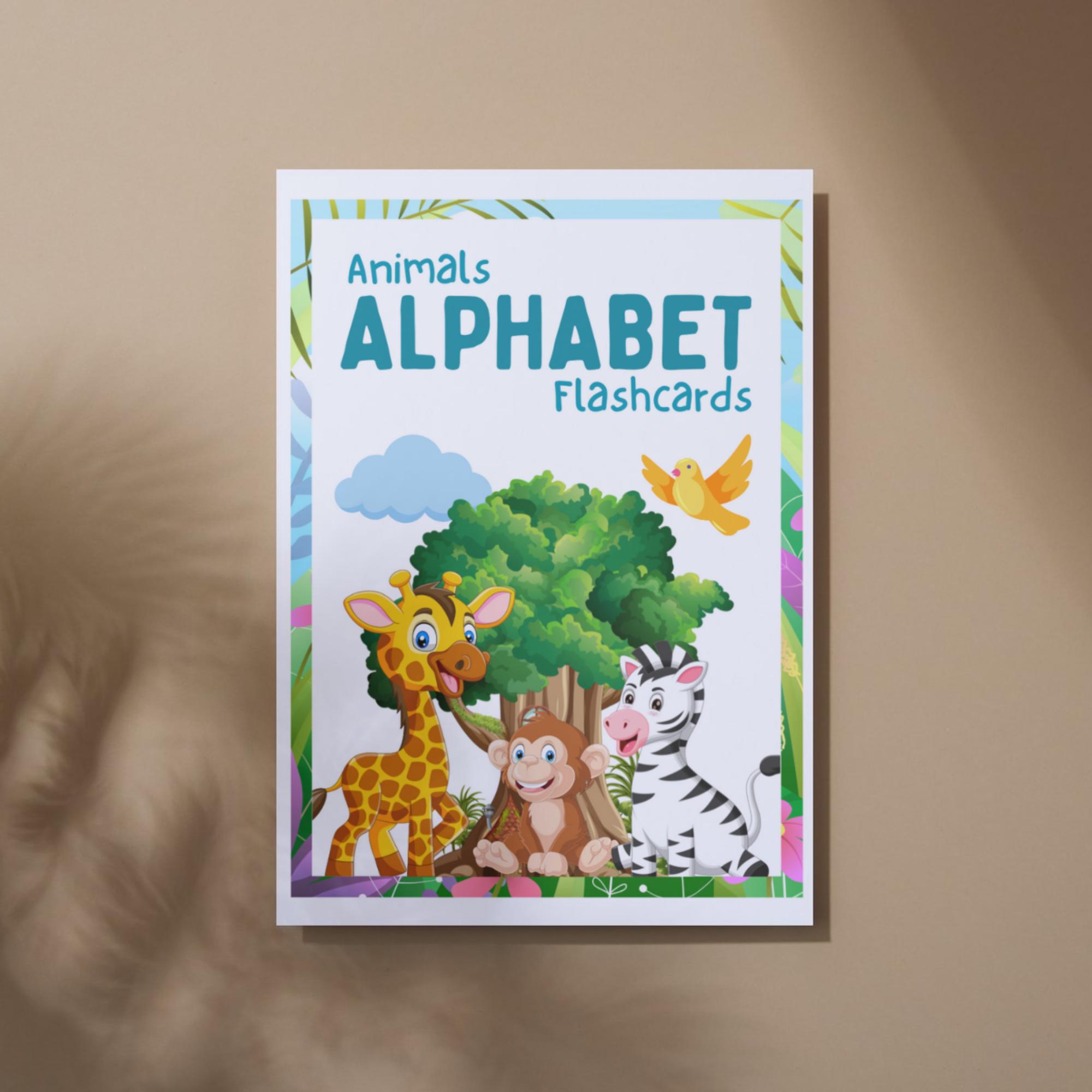 Animal Alphabet Flashcard Printable Animals Alphabet Cards for ...