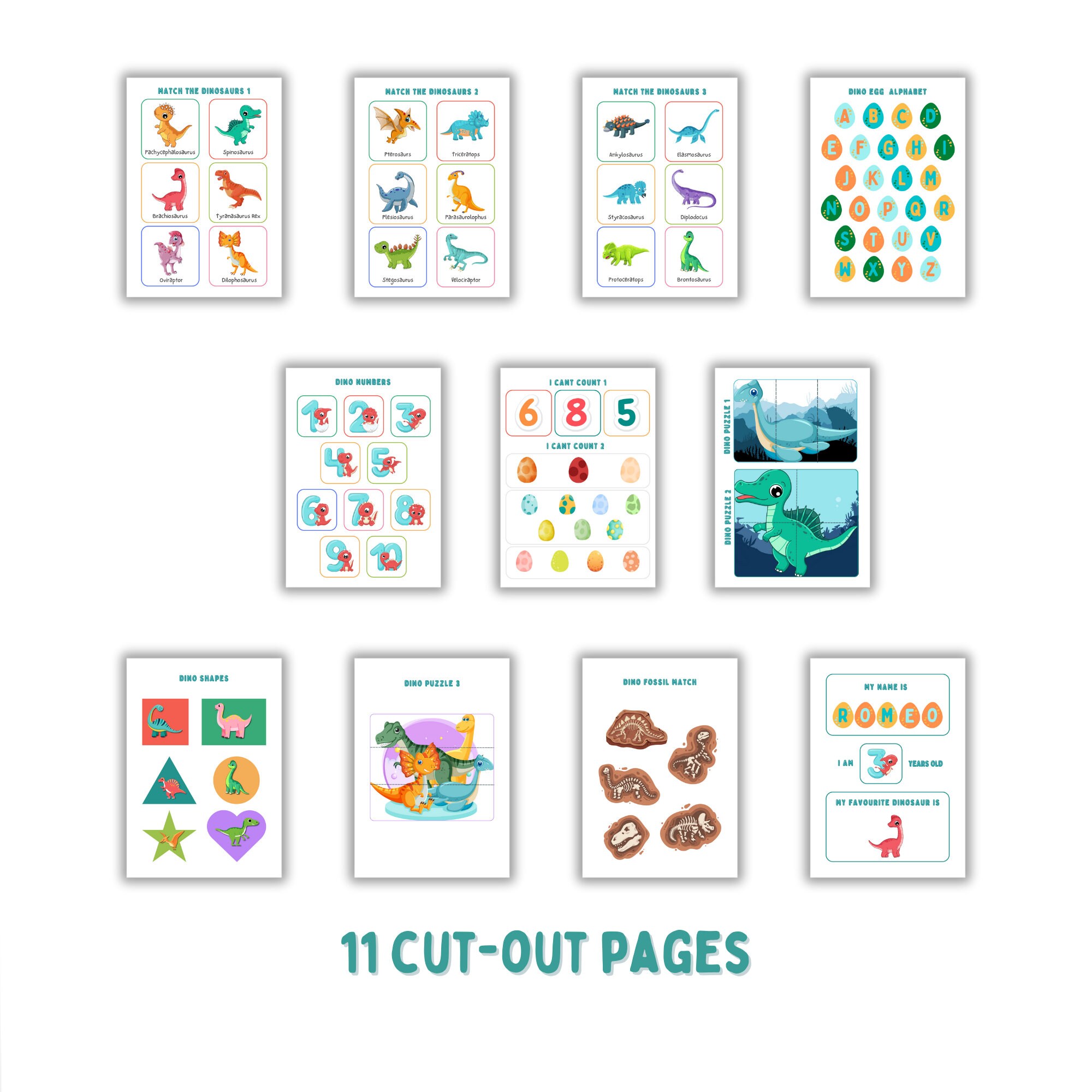 Dinosaur-themed Busy Book for Girls Learning Resources Dinosaur ...