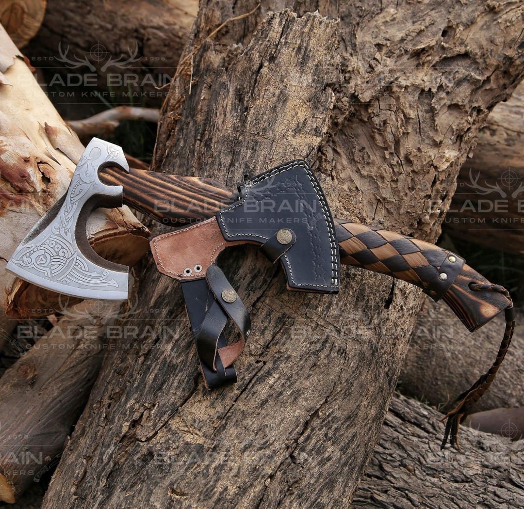 Bearded Axe, Handforged Axe, Bushcraft Axe, Camping Axe, Viking Axe ...