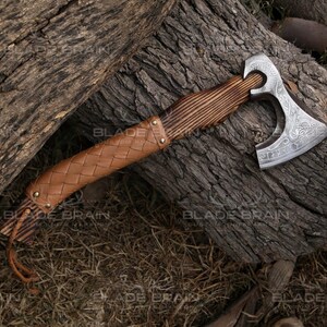 Personalized Axe, Handforged Axe, Bushcraft Axe, Camping Axe, Viking ...