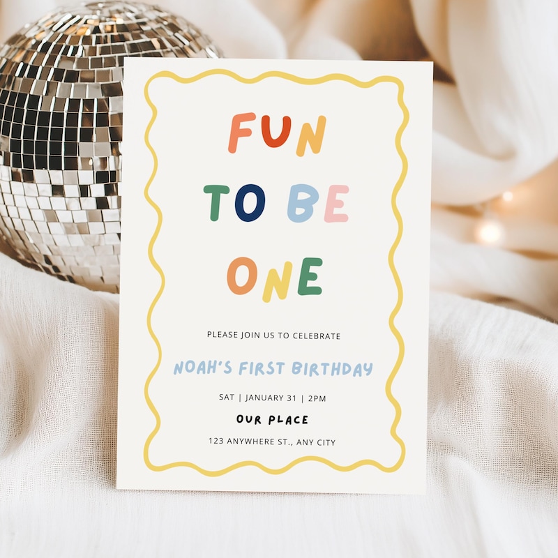 Its Fun Being One Invite - Etsy