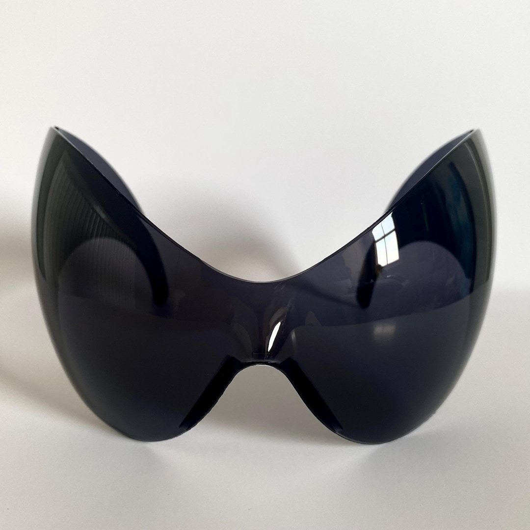 Oversized Vintage Insect Black Mugler Style Sunglasses - Etsy