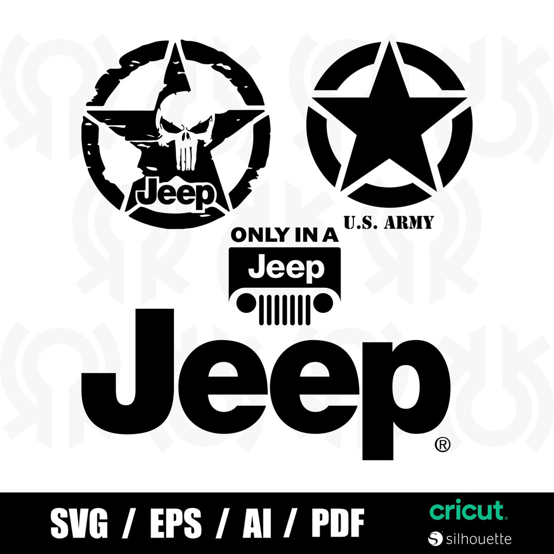 Jeep Logo Svg, Cars Stickers Jeep, Jeep Vector Logo, Digital File - Etsy UK
