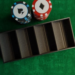 Poker Chip Tray (personalizable) | Stackable Design | Chip Rack for ...