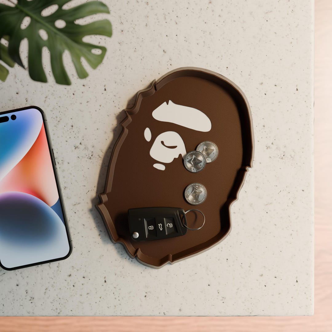 A Bathing Ape Catch-all Tray Handmade Organizer for Keys, Accessories ...