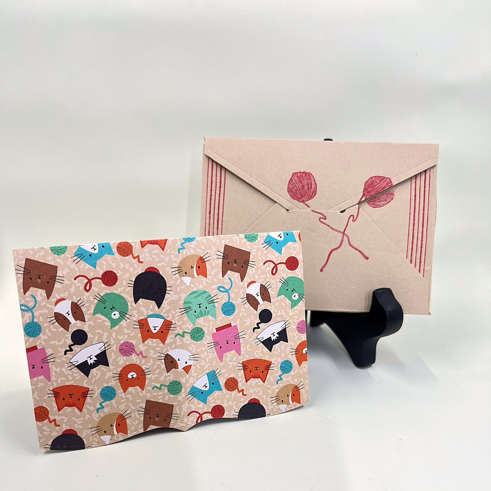 Whimsical Cat and Mouse Gift Card Holder With Fun Cat Pun Messages - Etsy