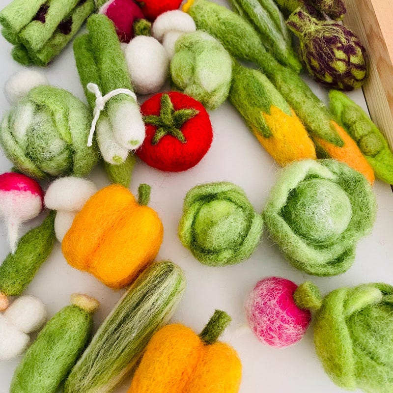 Felt Vegetables - Etsy