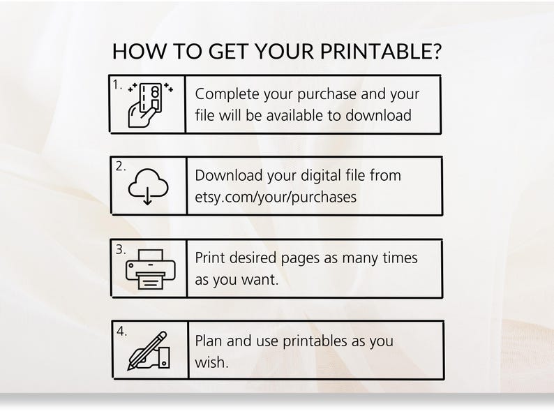 Project Planner Printable PDF | Project Management Worksheet | Goal ...