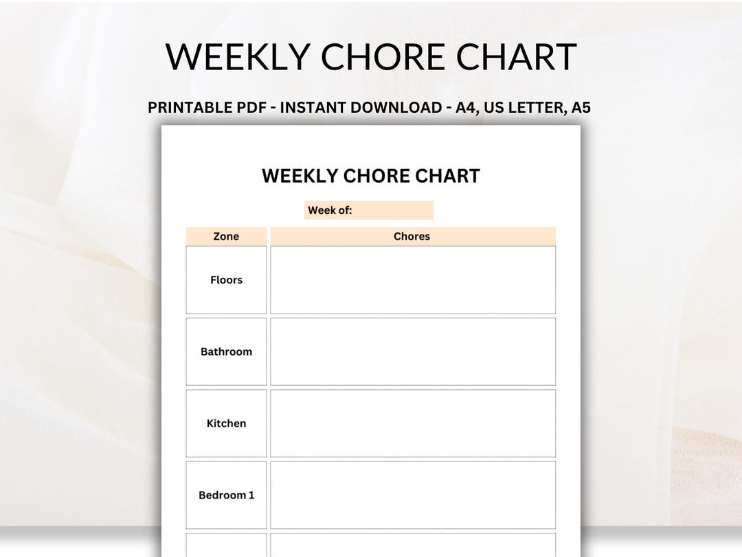 Daily Cleaning Schedule Checklist Cleaning Planner Journal Household ...
