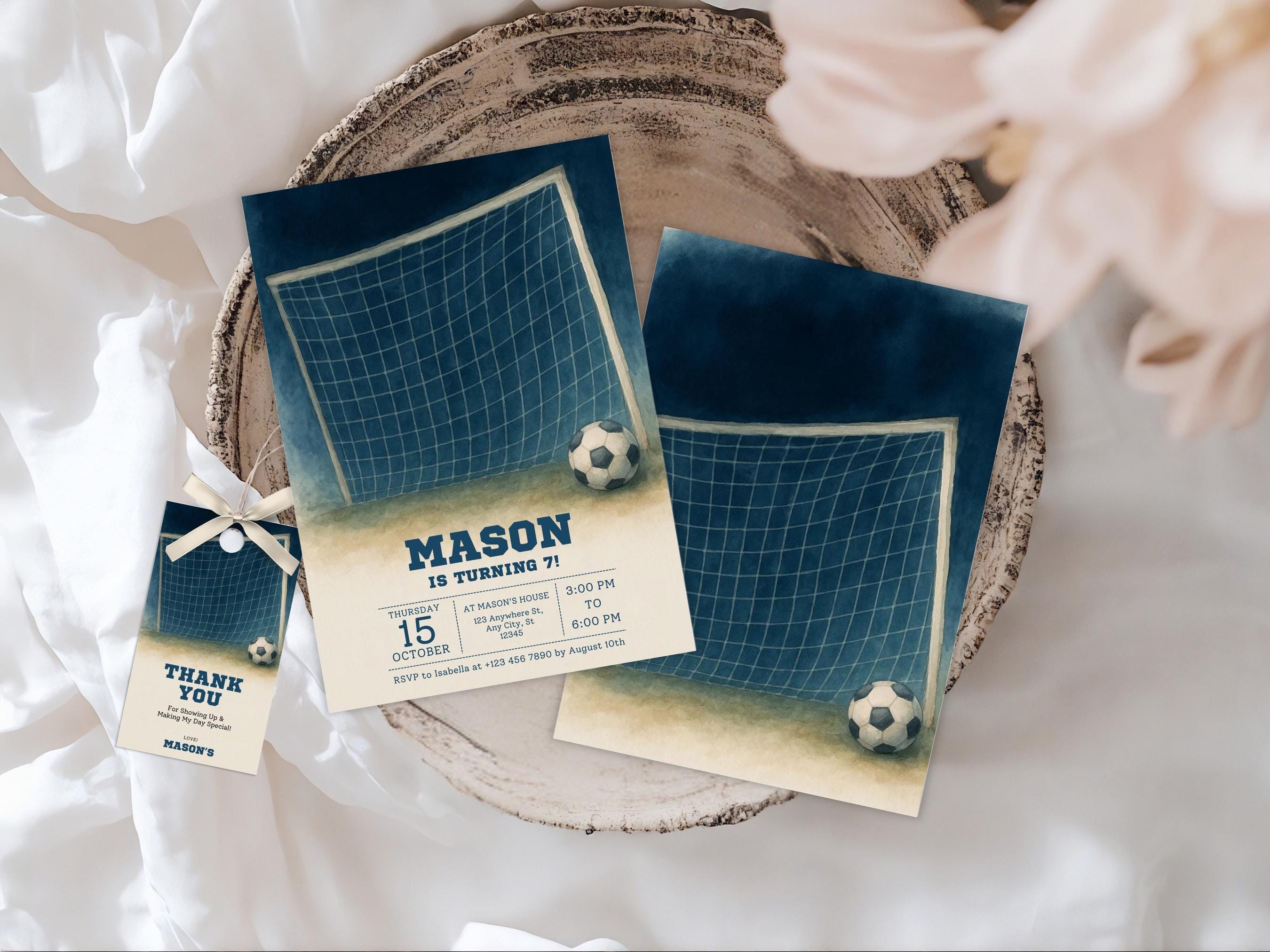 Editable Soccer Birthday Invitation Template, Sports Party Invite ...