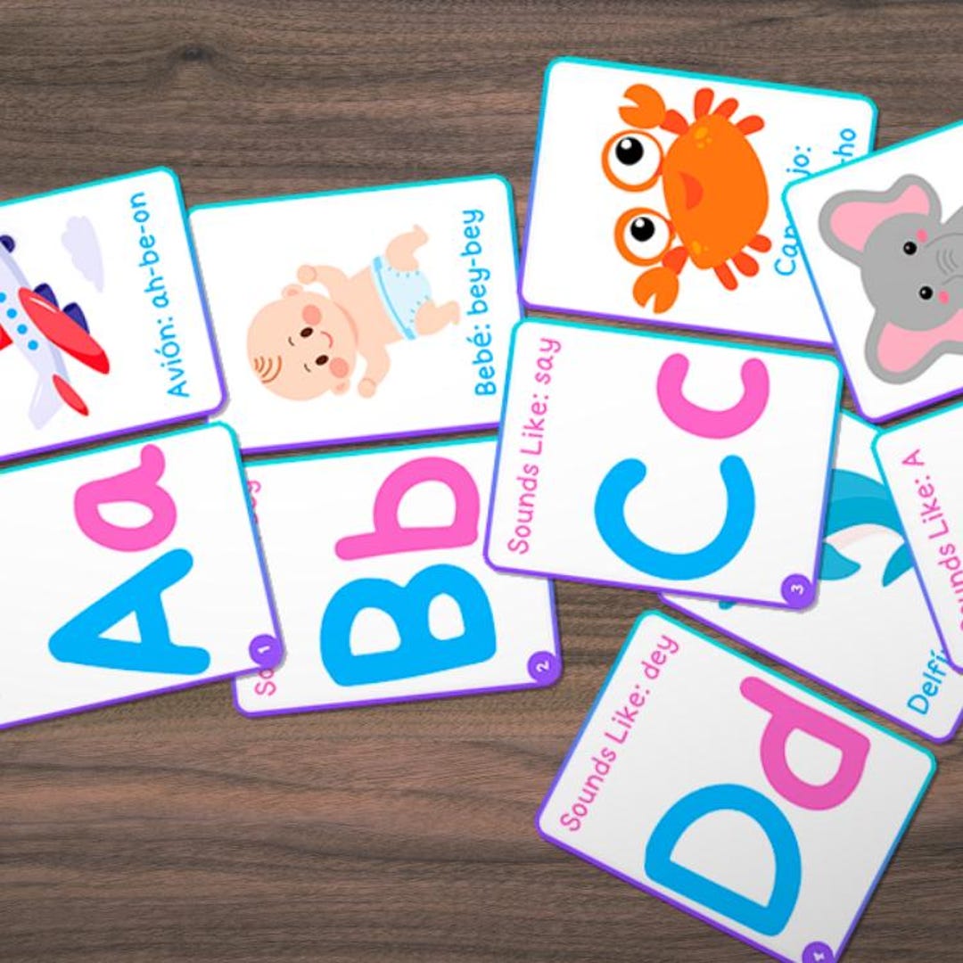 Matching Spanish ABC Game Flashcards | Fun and Easy Learning for ...